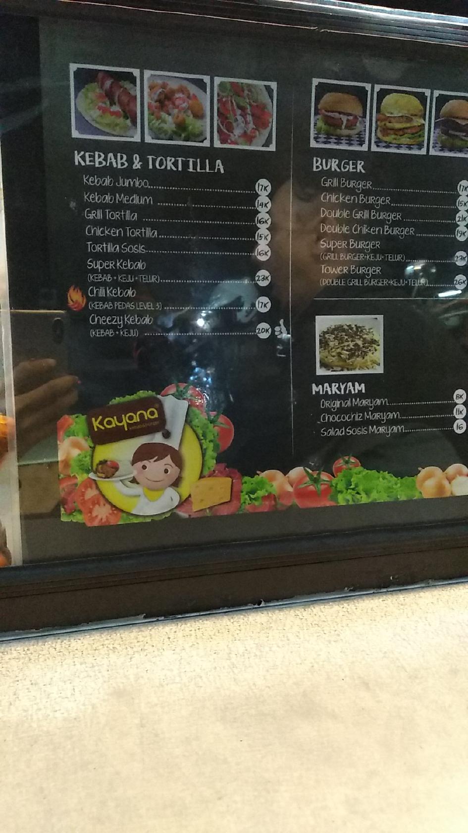 Menu at KAYANA KEBAB & BURGER restaurant, Malang, Jl. Kalpataru No.112C