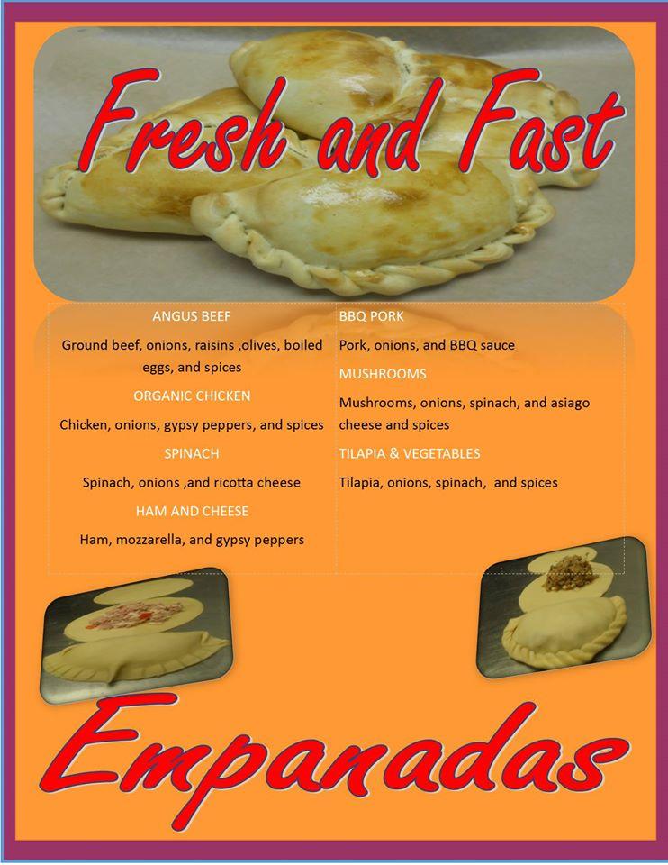 Menu at The Empanadas King restaurant, Redwood City