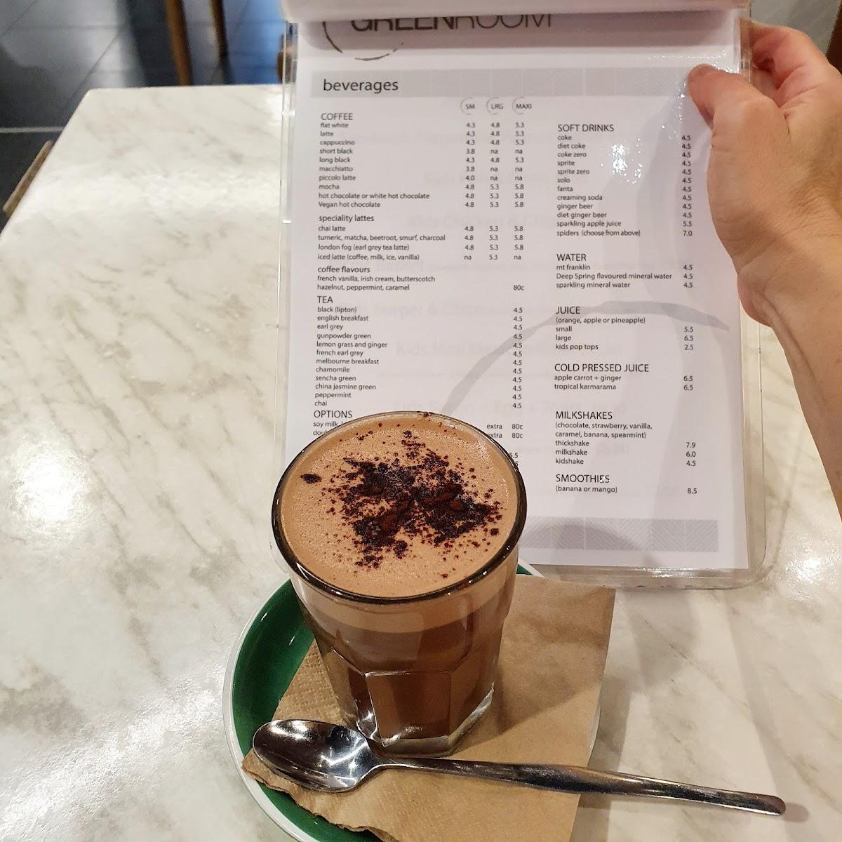 Menu at The Green Room cafe, East Maitland, 1 Molly Morgan Dr