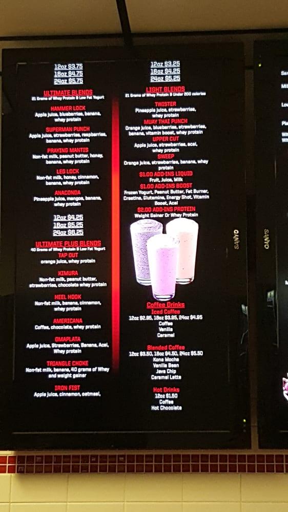 Menu at ArmBar UFC, Rosemead