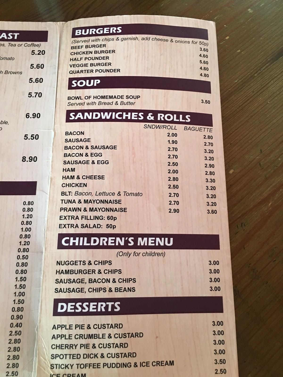 Menu at Caterham Cafe & Bistro, Caterham