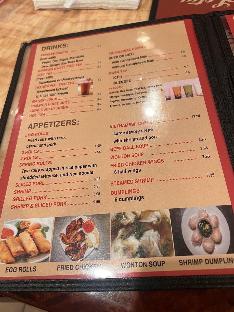 Menu at Lotus Restaurant, Watertown