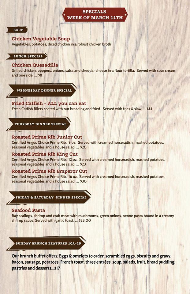 Menu at Angry Donkey pub & bar, Michigantown