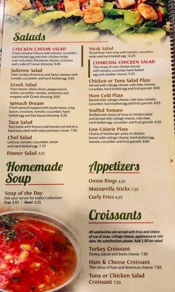 Menu at Bendix Restaurant Family Dining, South Bend, W Western Ave