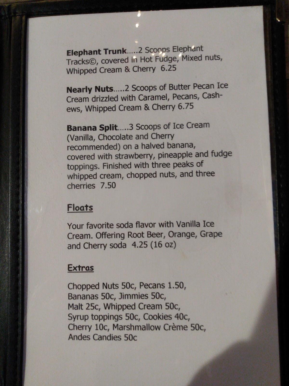 Menu at Red Roof Station restaurant, Eagle