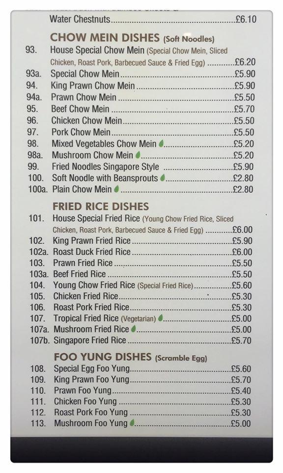 Menu at Southam Kitchen fast food, Southam