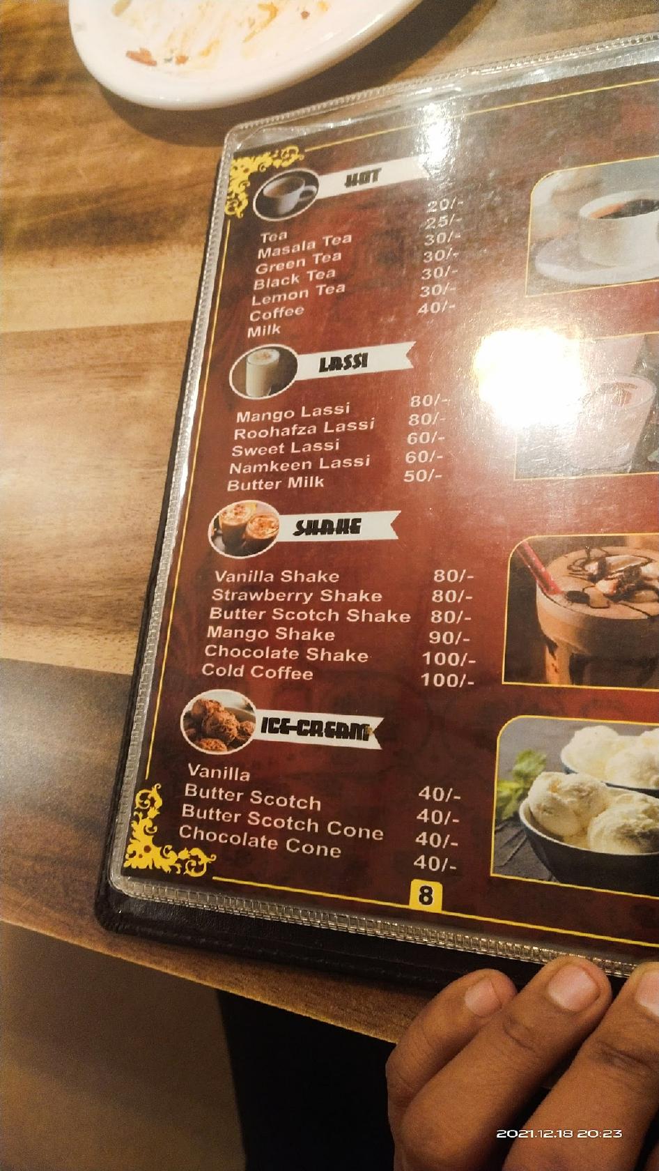 Menu at Shivay restaurant, Morena