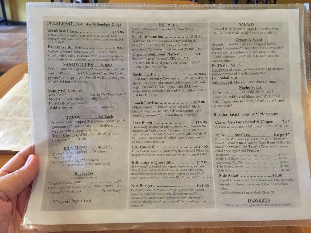Menu at Stuff I Eat restaurant, Inglewood