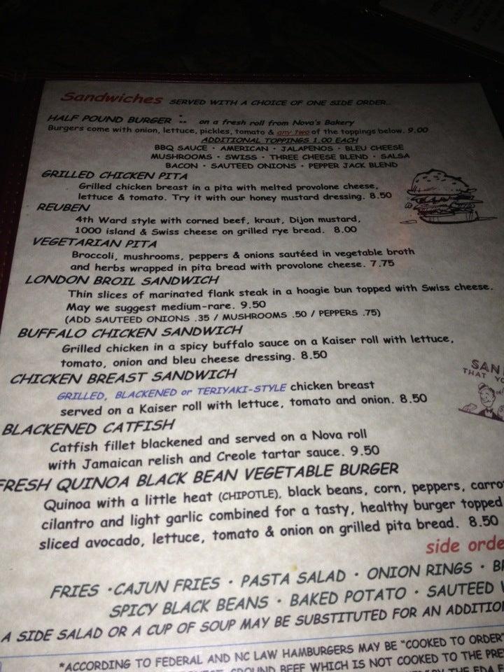 Menu at Alexander Michael's pub & bar, Charlotte