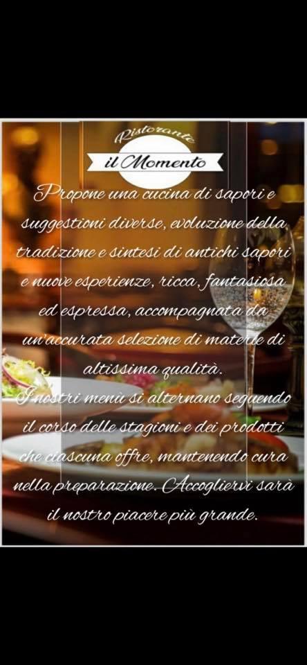 Menu da Il Momento ristorante pizzeria, Velletri