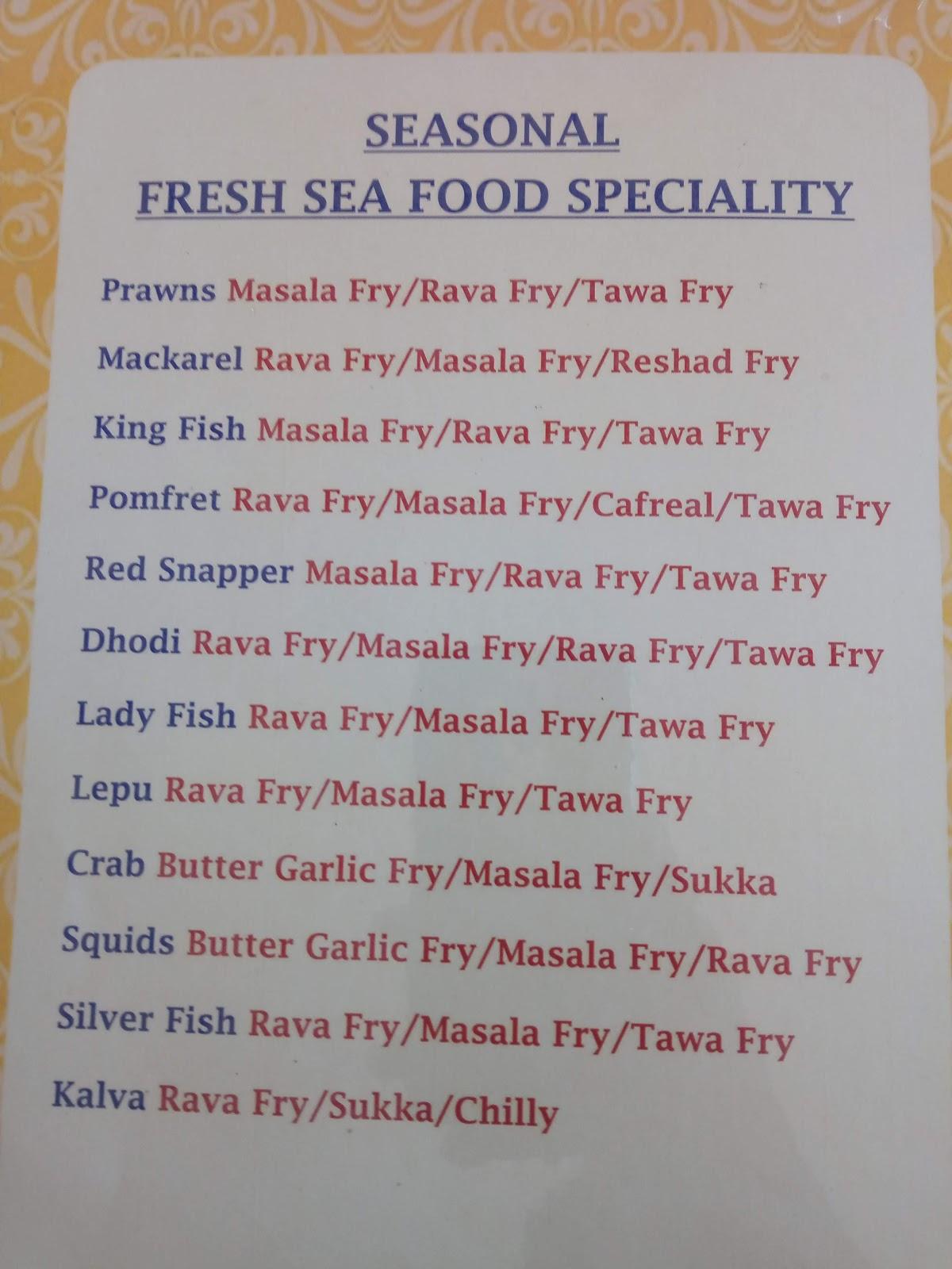 Menu at Shiv Sagar (Pure Veg), Kulakod