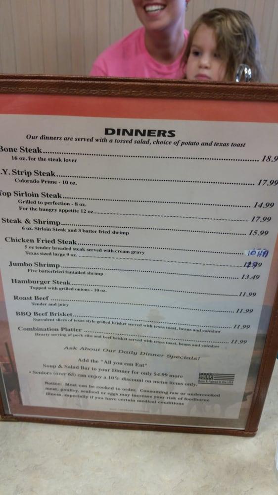 Menu at Hickory House BBQ, Lamar