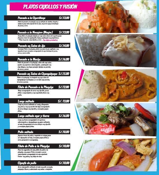 Carta del restaurante Puerto Carajo pescados-mariscos-fusión., Lurin