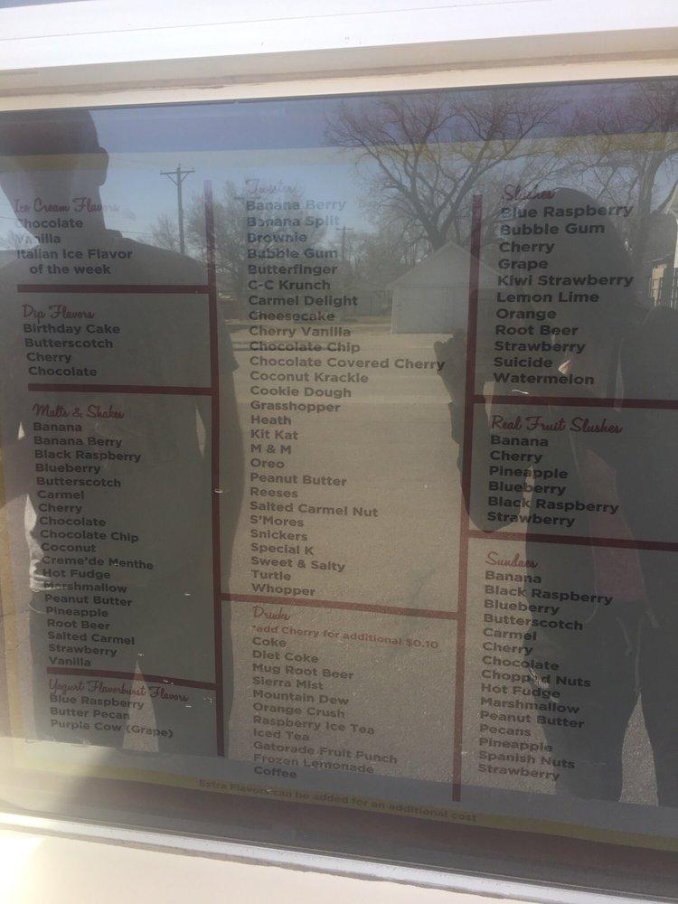 Menu at Twist Cone restaurant, Aberdeen