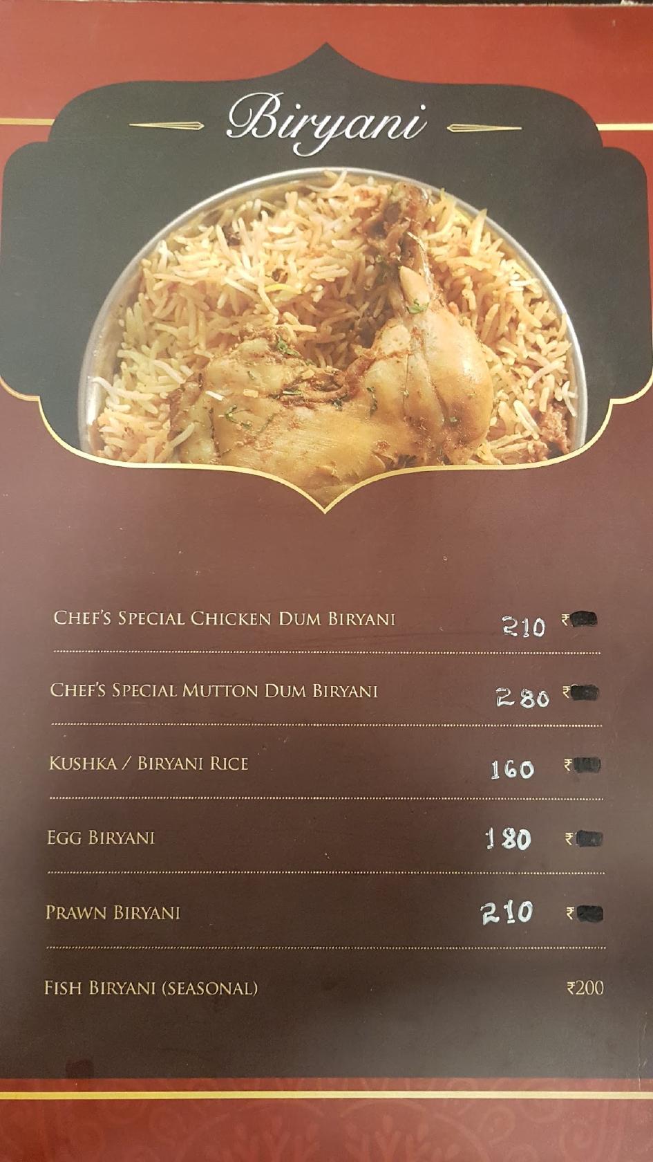 Menu at Bucket Biryani, Bengaluru, 15