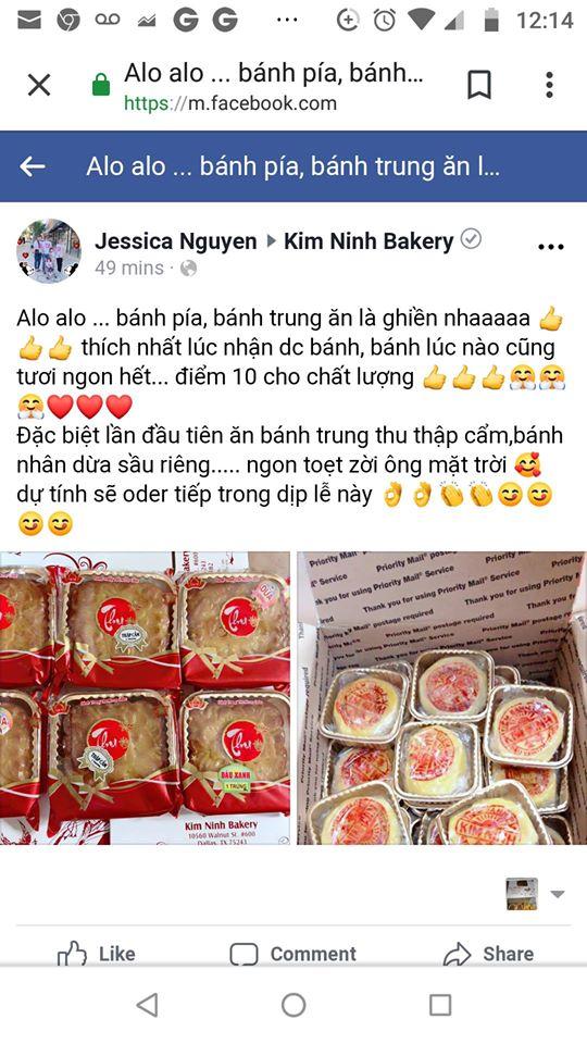 Menu at Kim Ninh Bakery, Dallas