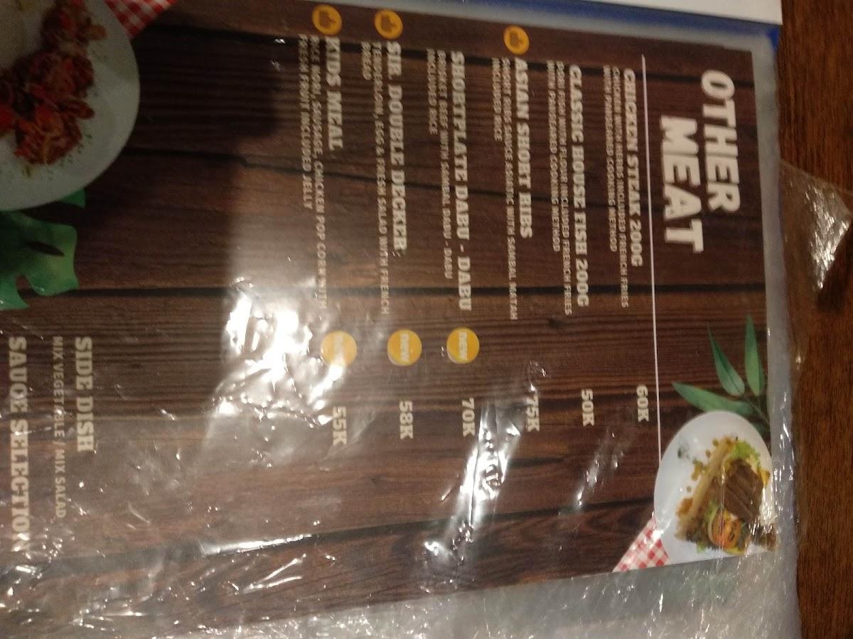 Menu at Sir.Loin Beef House, Bandung
