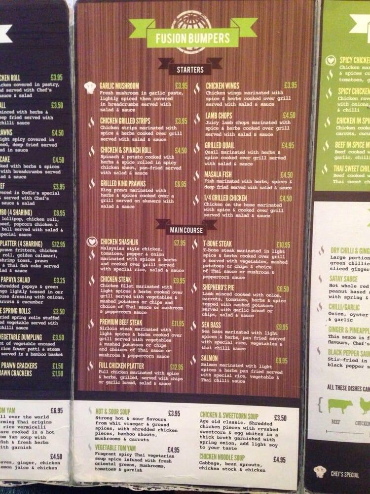 Menu at Oodles N'Oodles Star City Birmingham restaurant, Birmingham