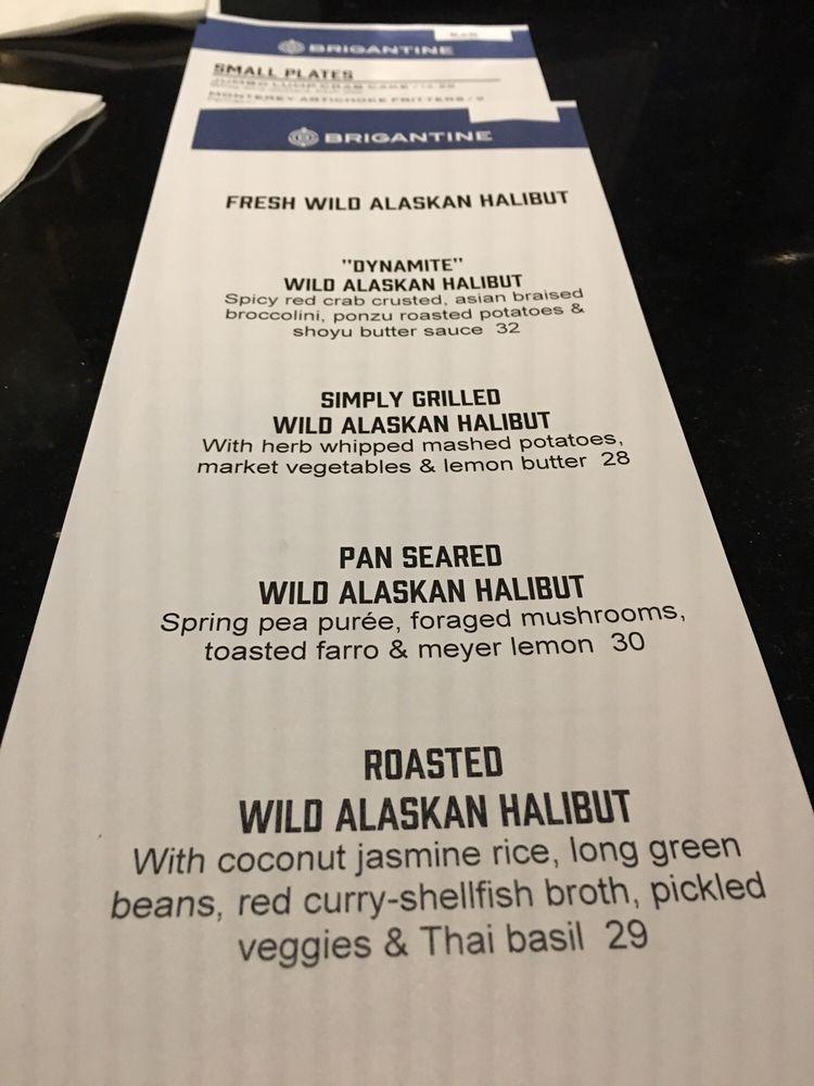 Menu at Brigantine Seafood & Oyster Bar, La Mesa, Fuerte Dr