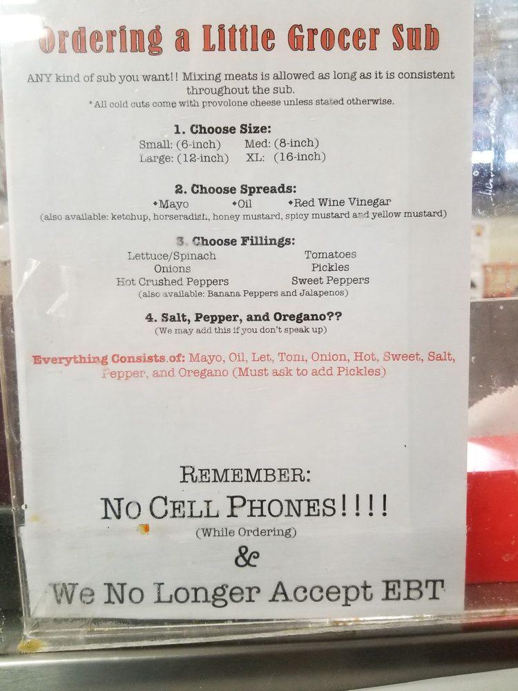 Menu at Little Grocer restaurant, Dover