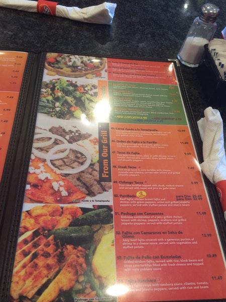 Menu at Super Cream restaurant, Brownsville, Ruben M Torres Blvd