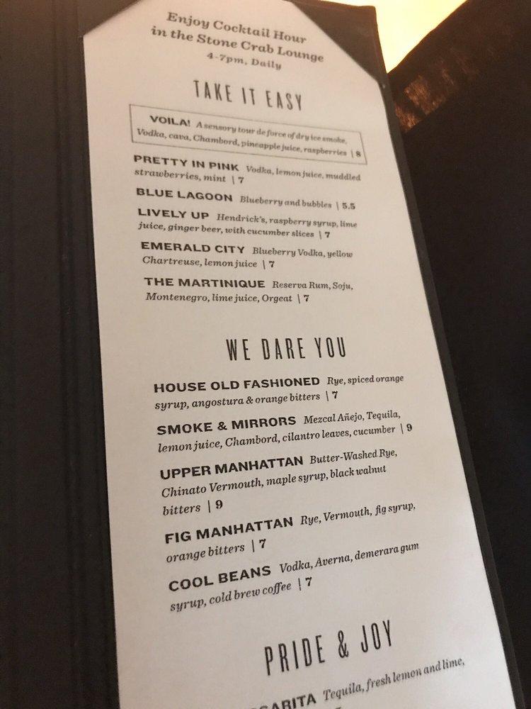 Menu at Truluck's Ocean's Finest Seafood and Crab steakhouse, Naples