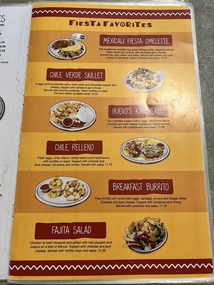 Menu at Brooks Ranch restaurant, Atwater