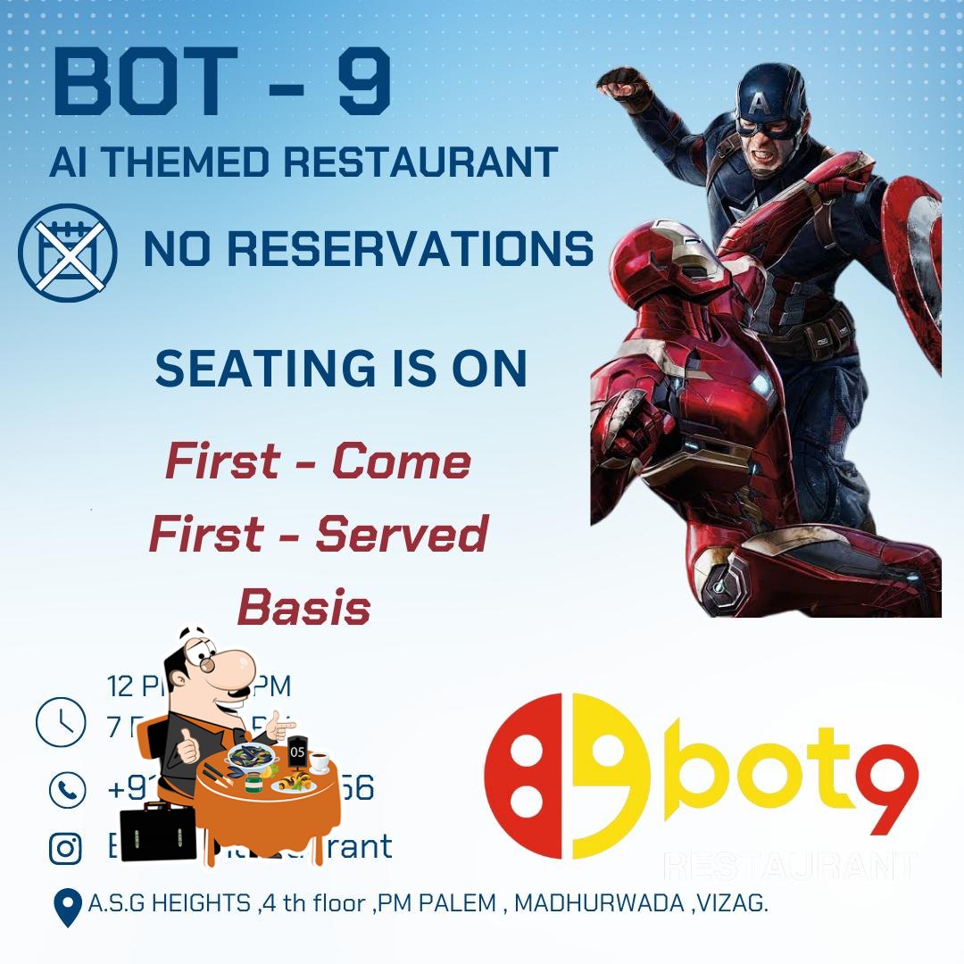 Bot 9 AI Themed Restaurant, Visakhapatnam - Restaurant menu and reviews