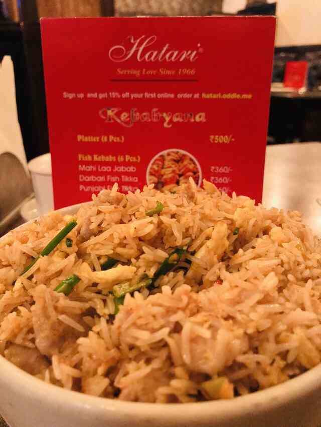 Menu at Hatari Restaurant, Kolkata, 113/1B