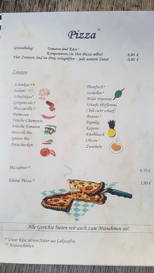 Speisekarte von Anja Kleine Welt pub & Bar, Eitensheim