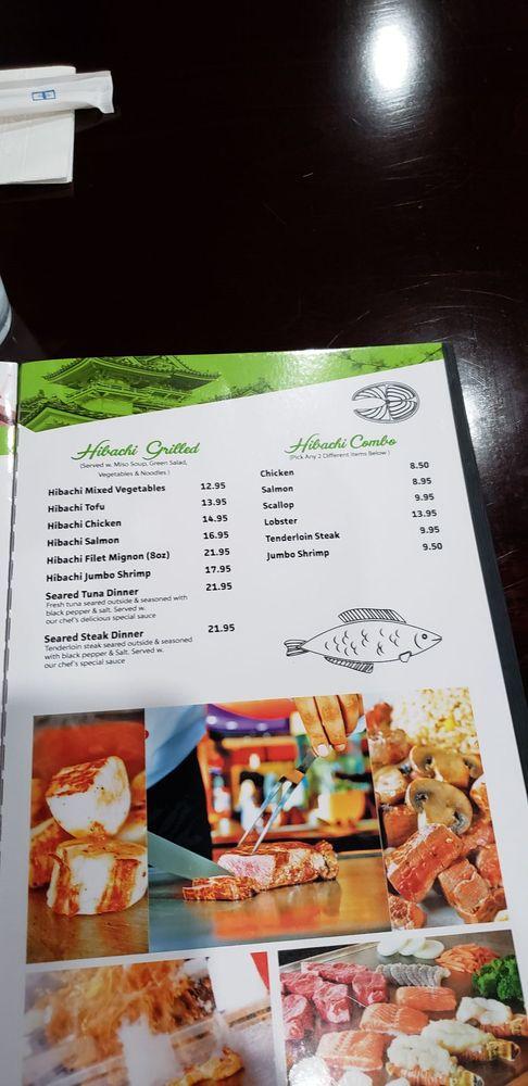 Menu at Kiko Japanese Cuisine restaurant, Winter Springs