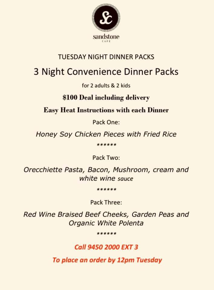 Menu at Miramare Gardens cafe, Terrey Hills