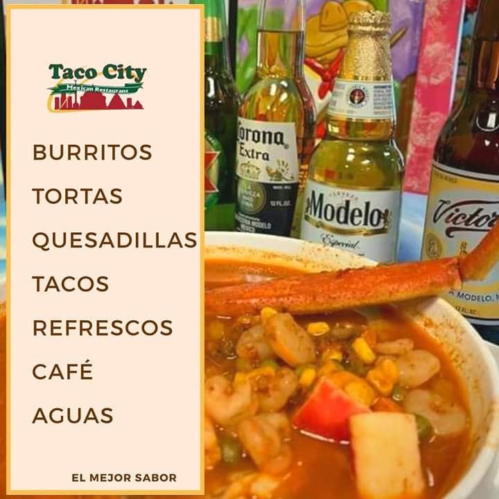 Menu at Taco City restaurant, Sellersburg