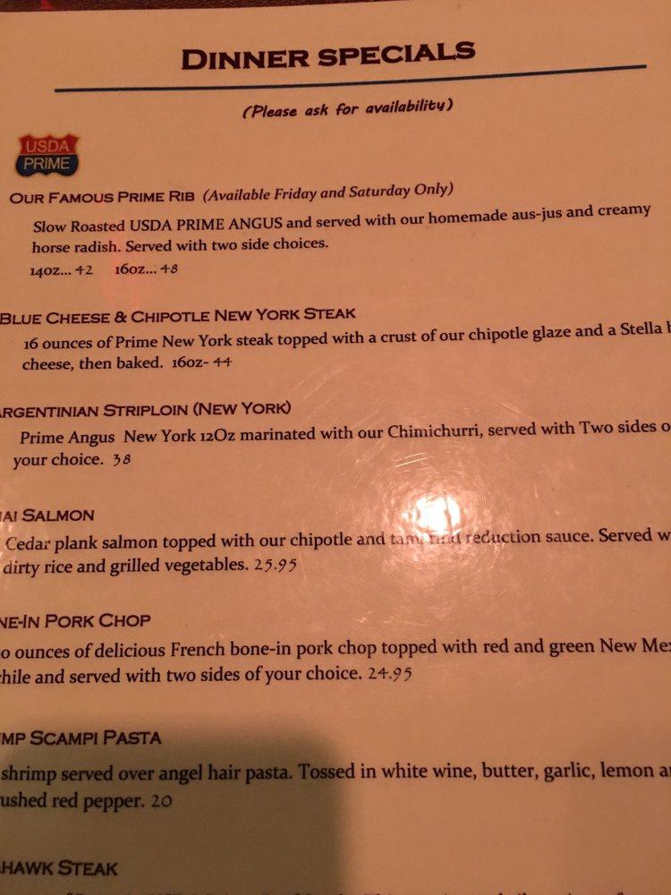 Menu at Maderas Steak & Ribs pub & bar, Los Alamitos