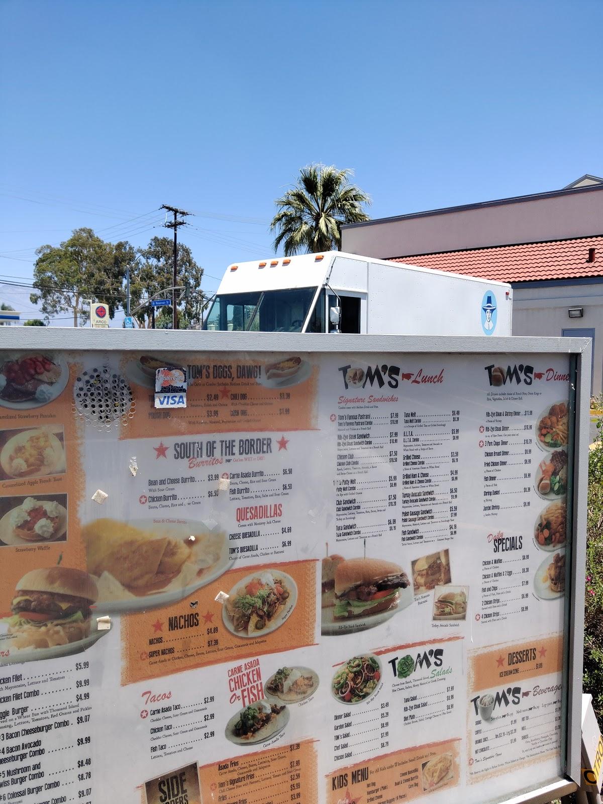 Menu at Tom's Burgers 18 restaurant, Pomona, Philadelphia St