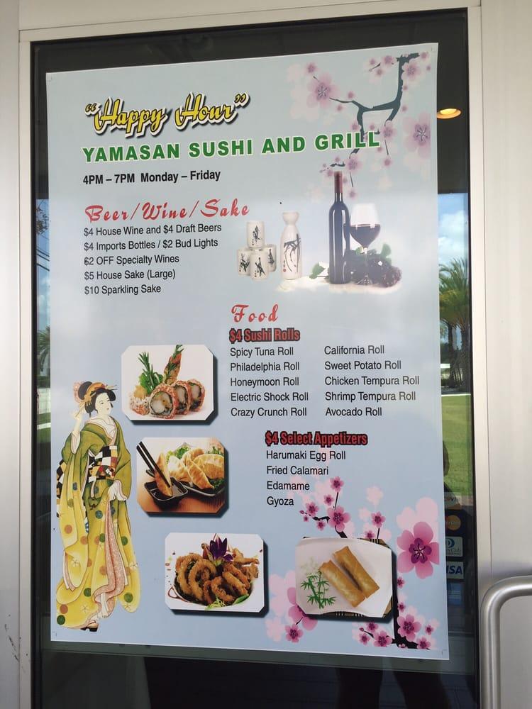 Menu at YAMASAN sushi and grill restaurant, Orlando