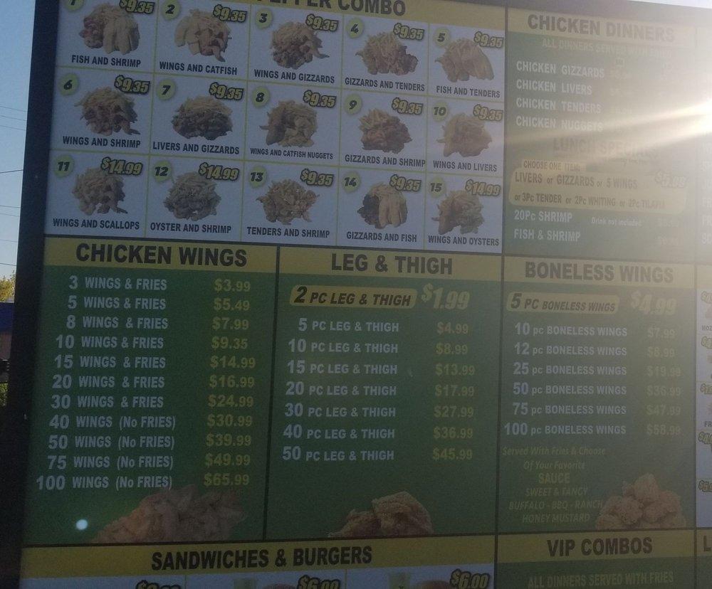 Menu at J Lemon Pepper fish & Chicken fast food, Columbus