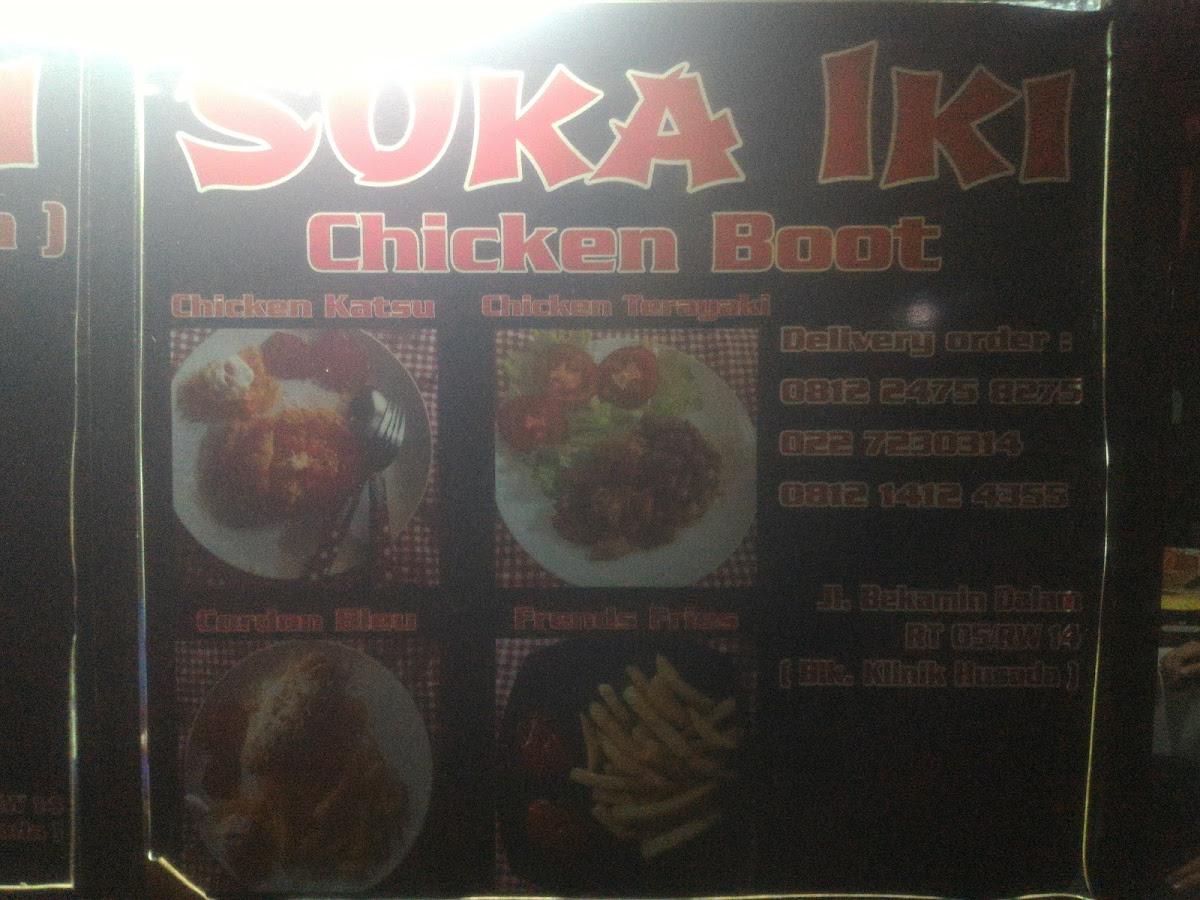 Menu at Suka Iki Chicken Booth restaurant, Bandung