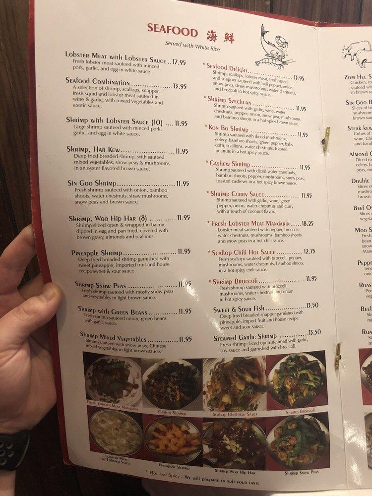 Menu at Zom Hee Chinese Restaurant, Seminole