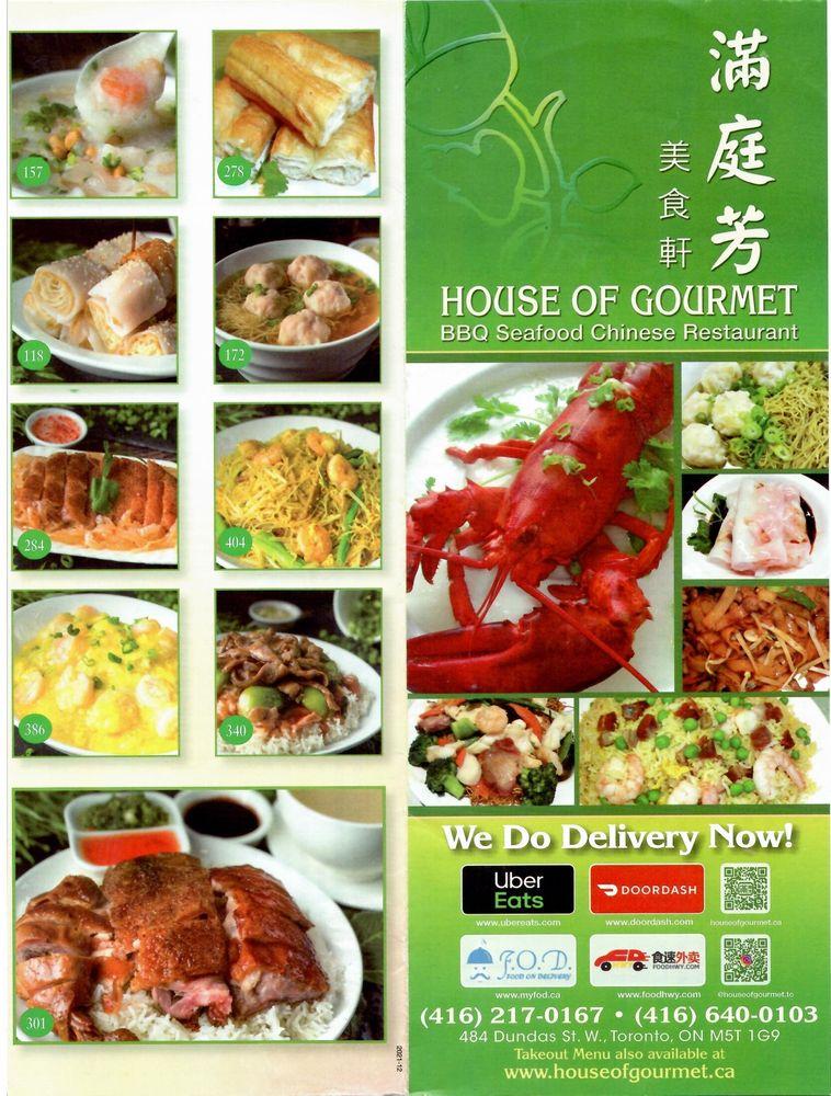 Menu at House Of Gourmet BBQ, Toronto