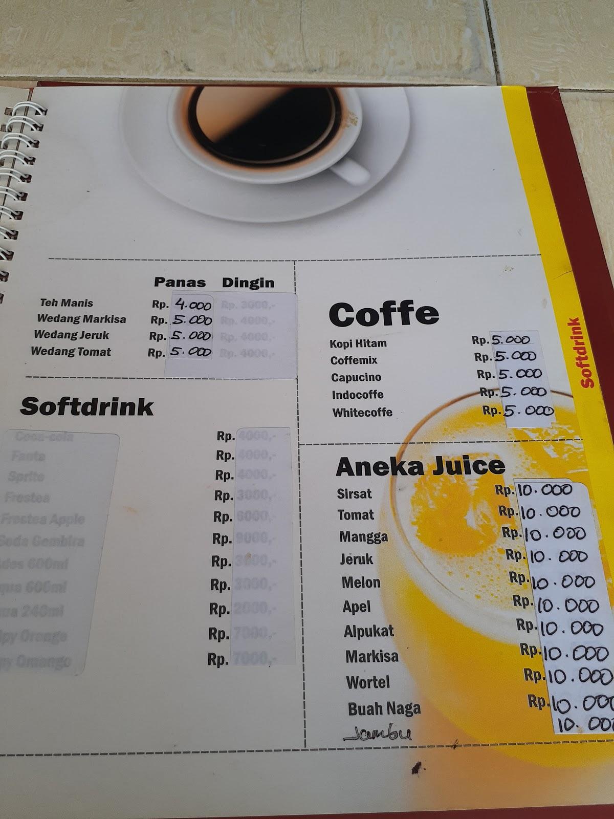 Menu at Resto Mang Yat restaurant, Bantul