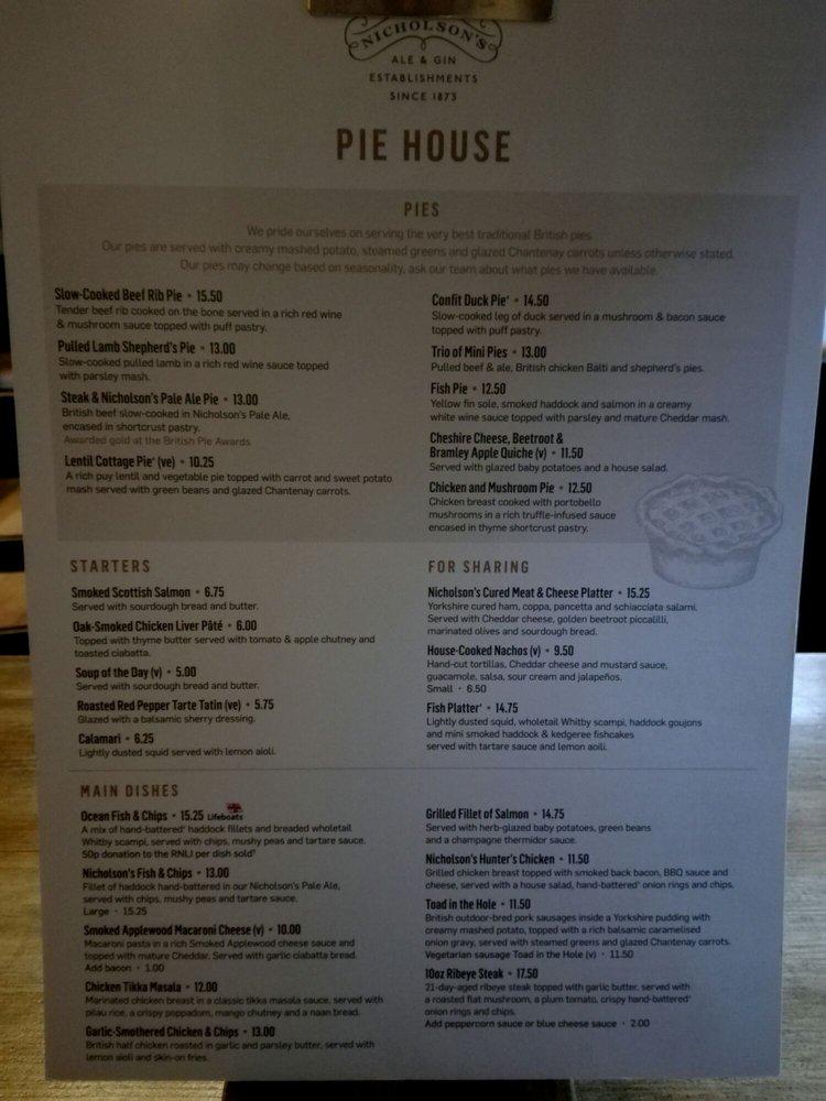 Menu at The Old Bell Tavern pub & bar, London