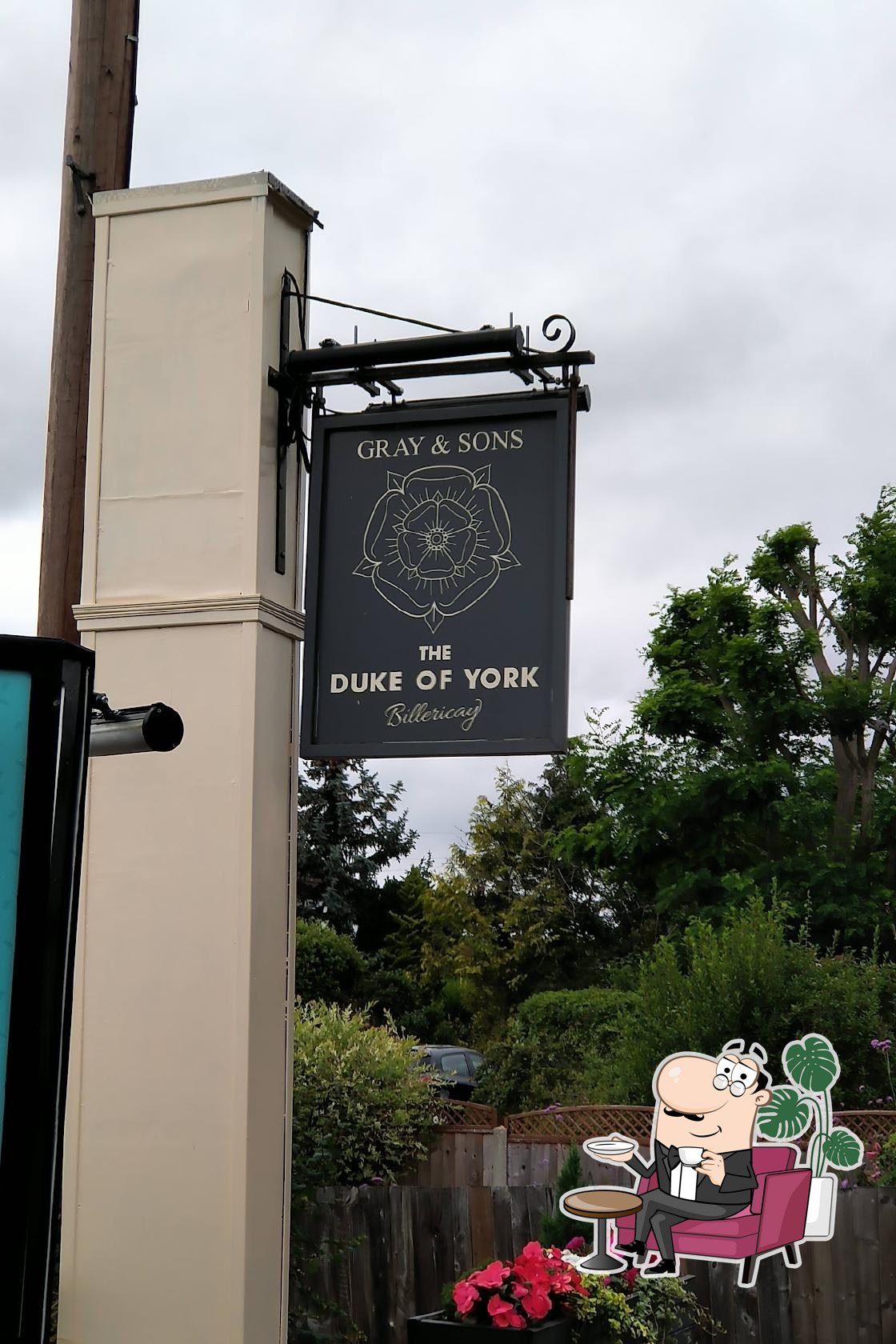 Menu of The Duke of York pub & bar, Billericay - reviews and ratings
