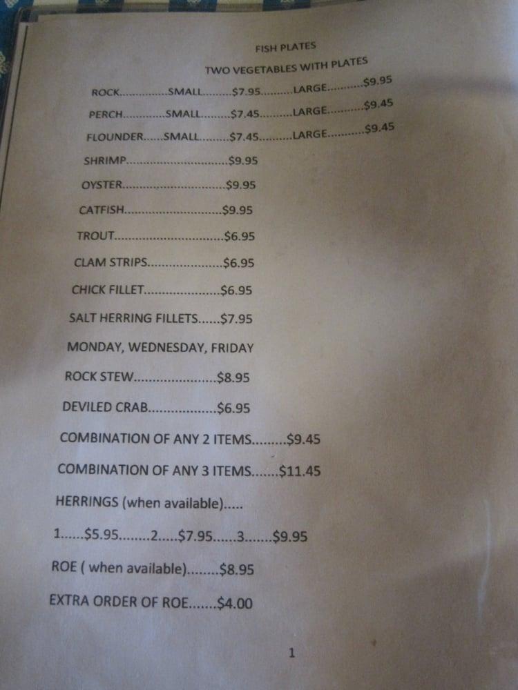 Menu at Cypress Grill restaurant, Williamston