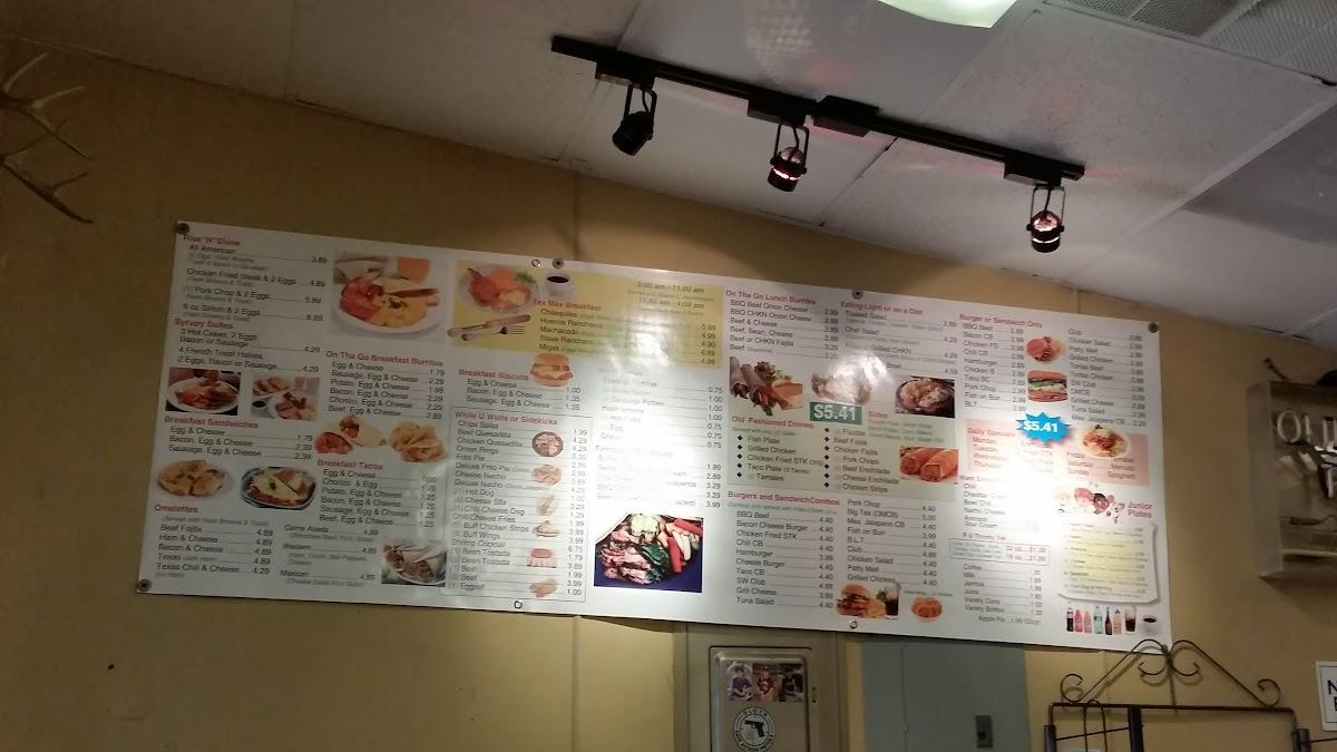 Menu at Daybreak Cafe & Grill, Fort Worth