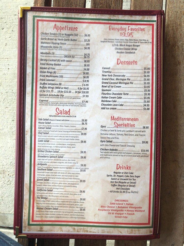 Menu at Little Italy pizzeria, Loudon, 316 Lakeside Plaza