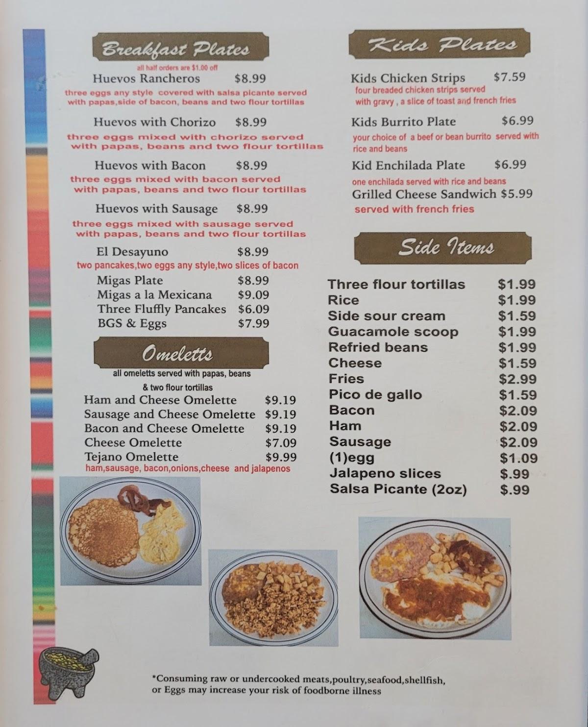 Menu at El Mercado Restaurant, Clyde, S Access Rd