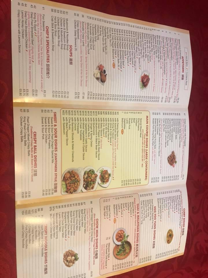 Menu at Pearl Dragon Chinese Takeaway fast food, Tean