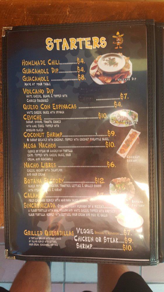 Menu at Taco Factory Sports Bar and Grill, Ada, Cradduck Rd