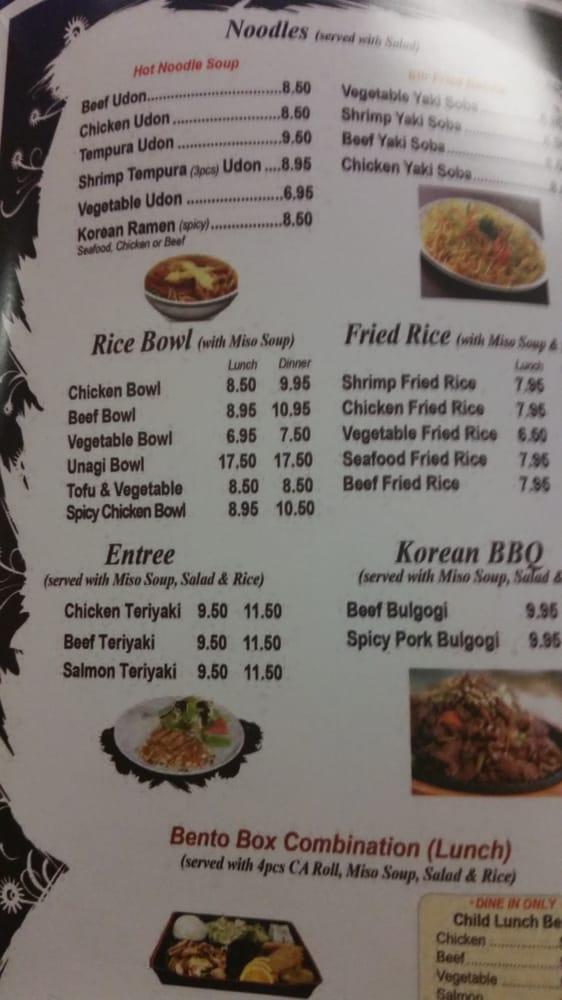Menu at HAHA Sushi restaurant, Fresno
